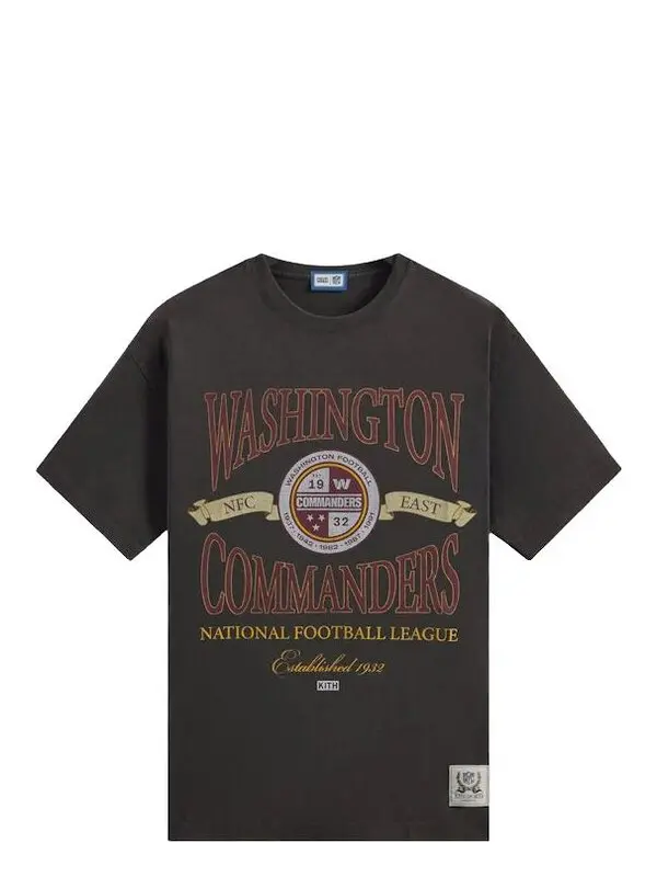 Kith X Nfl Commanders Vintage Tee Shirt - Black