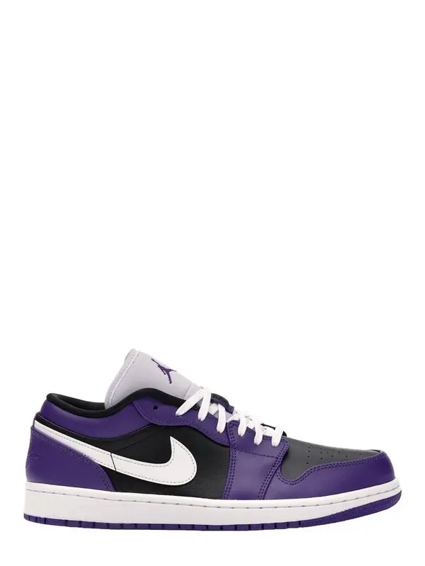 JORDAN 1 Low Sneakers - Court Purple/black/white