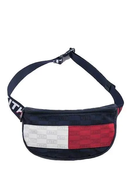 Kith X Tommy Hilfiger Badge Crossbody Bag - Navy Blue