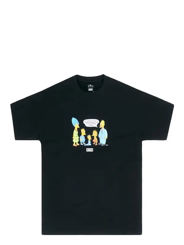 Kith X The Simpsons Original Family Tee Shirt - Black