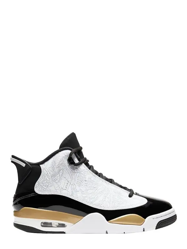 JORDAN Dub Zero High-top Sneakers - Black/metallic Gold/white