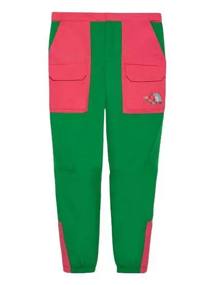 Gucci X The North Face Trousers - Green Pink