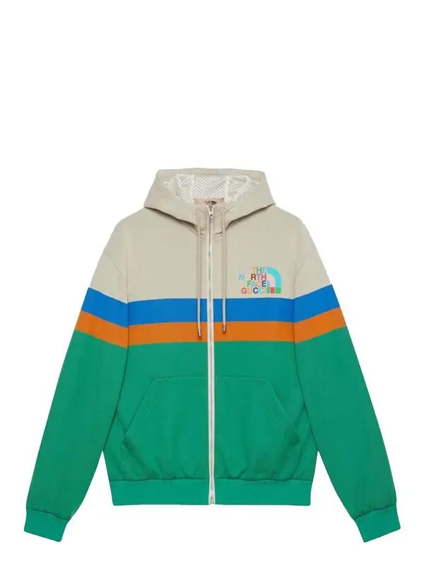 Gucci X The North Face Hooded Jacket - Ivory/green