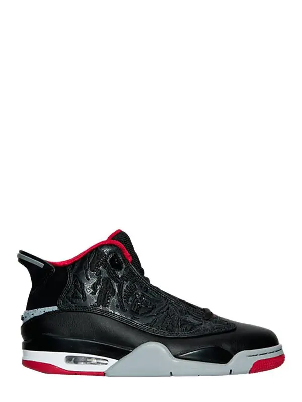 JORDAN Dub Zero Cement Sneakers - Black/gym Red/wolf Grey