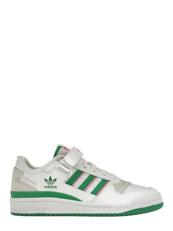 Adidas Forum Low Sneakers - Cloud White/green/lucid Pink