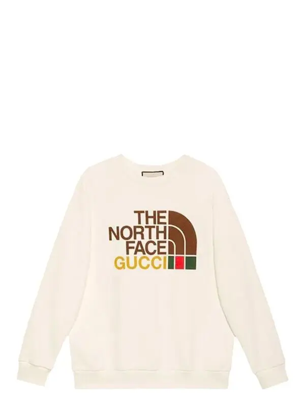 Gucci The North Face X Cotton Crewneck Sweater - Beige