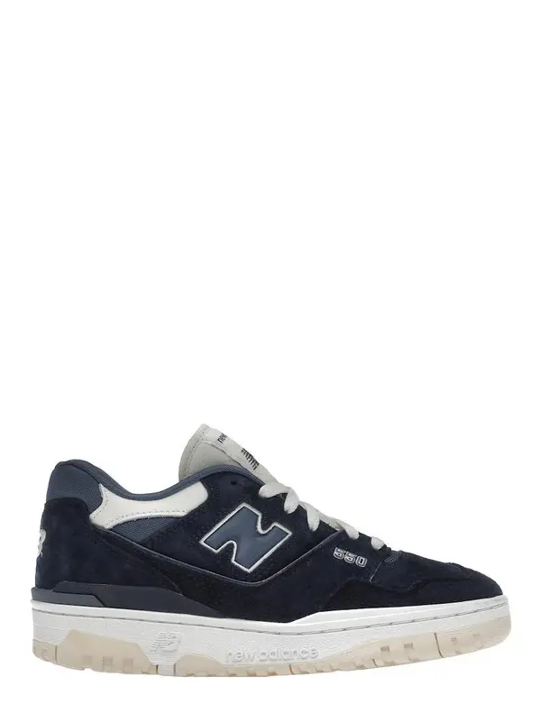 NEW BALANCE 550 Suede Sneakers - Natural Indigo/sea Salt/white