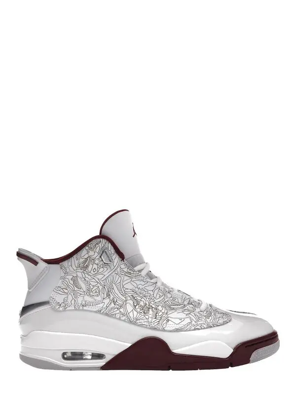 JORDAN Dub Zero Sneakers - White/cherrywood/silver
