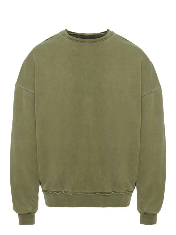HAIDER ACKERMANN Perth Raw Edge Sweater - Khaki