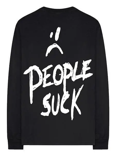 XXXTENTACION People Suck Long Sleeve T-shirt - Black