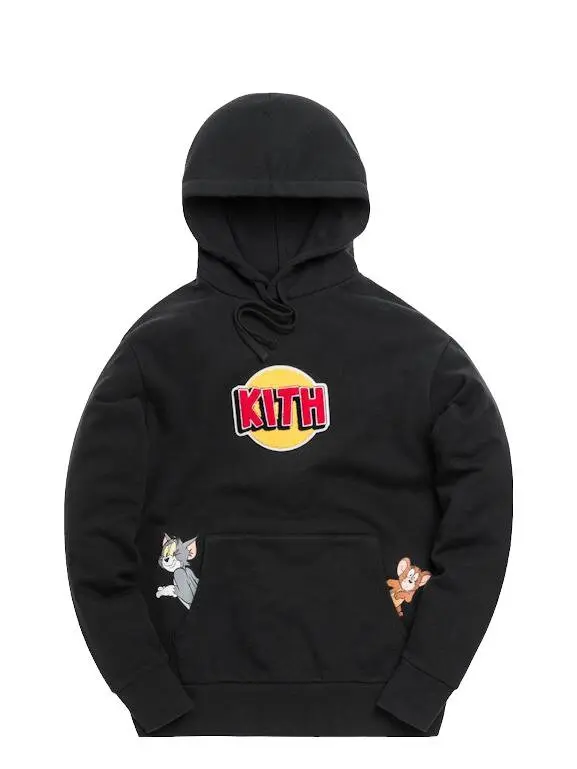 Kith X Tom & Jerry Hooded Sweatshirt - Black