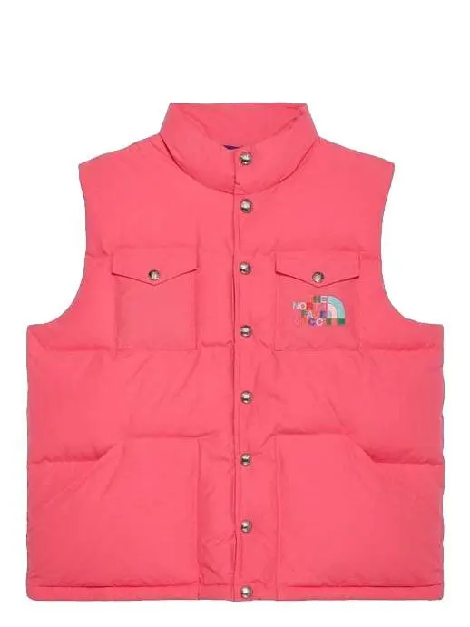 Gucci X The North Face Down Vest - Pink