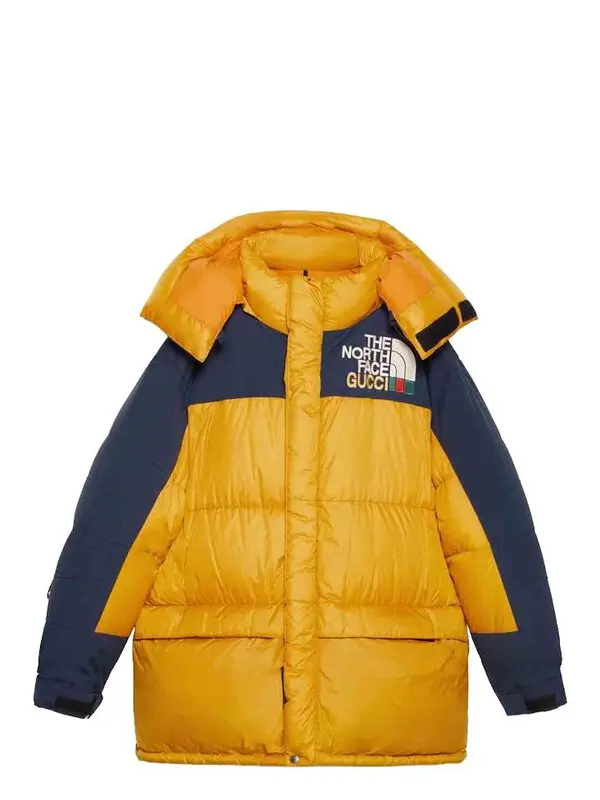 Gucci X The North Face Down Coat - Black/yellow