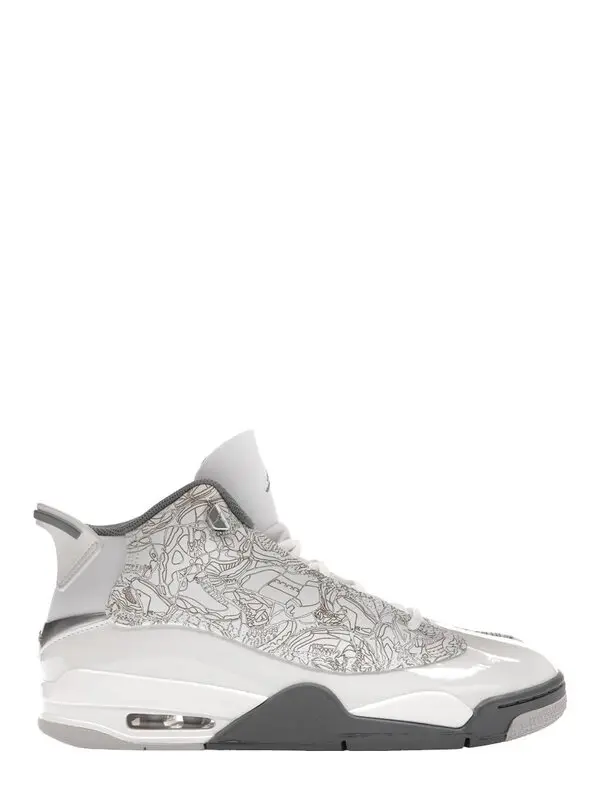 JORDAN Dub Zero Sneakers - White/metallic Silver/neutral Grey