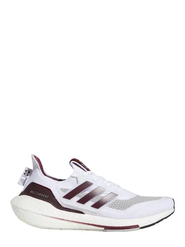 Adidas Ultra Boost 21 Sneakers - Cloud White/team Maroon/grey