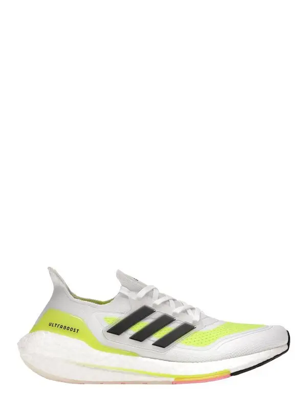 Adidas Ultra Boost 21 - Footwear White/core Black/solar Yellow