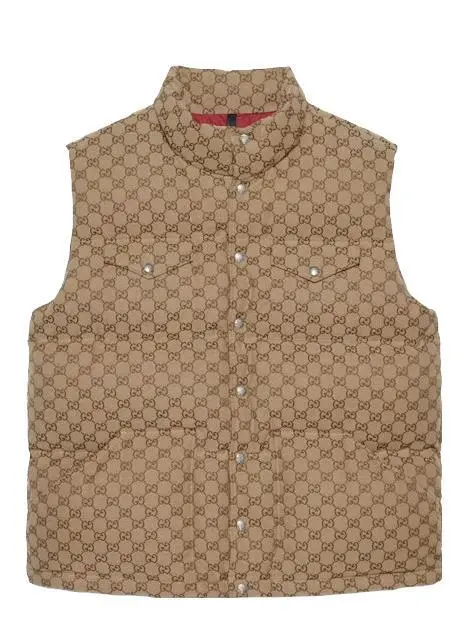 Gucci X The North Face Down Vest - Beige/ebony