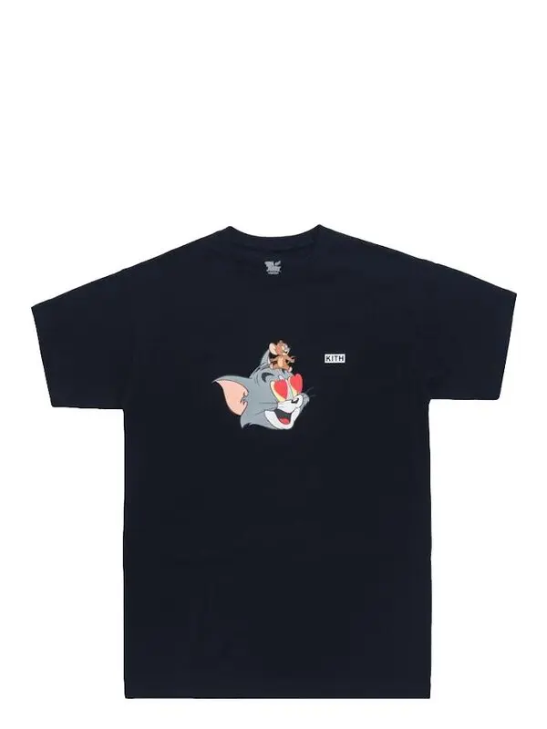 Kith X Tom & Jerry Heart Tee Shirt - Black