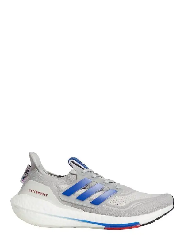 Adidas Ultra Boost 21 Sneakers - Grey/royal Blue