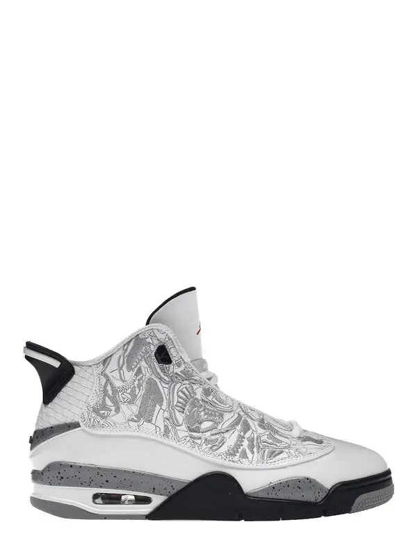 JORDAN Dub Zero Cement Sneakers - White/black/cement Grey