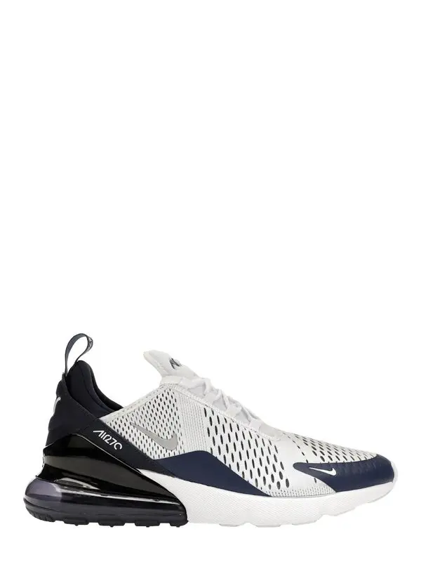Nike Max 270 Sneakers - White/midnight Navy Blue/metallic Silver
