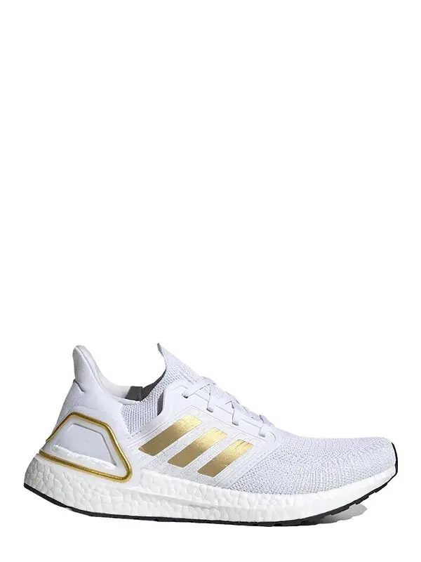 Adidas Ultra Boost 20 Sneakers - Cloud White/gold Metallic/core Black