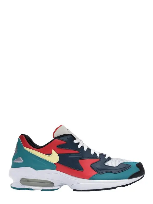 Nike Air Max2 Light Sneakers - Habanero Red/armory Navy Blue/radiant Emerald