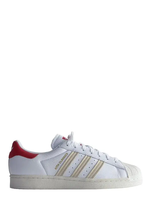 Adidas Superstar Kith Classicsin Sneakers - White/red