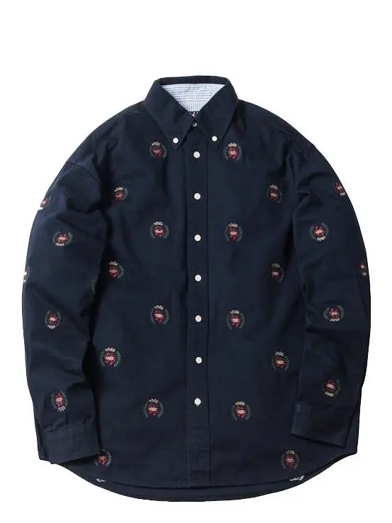 Kith X Tommy Hilfiger Twill Woven Shirt - Navy Blue