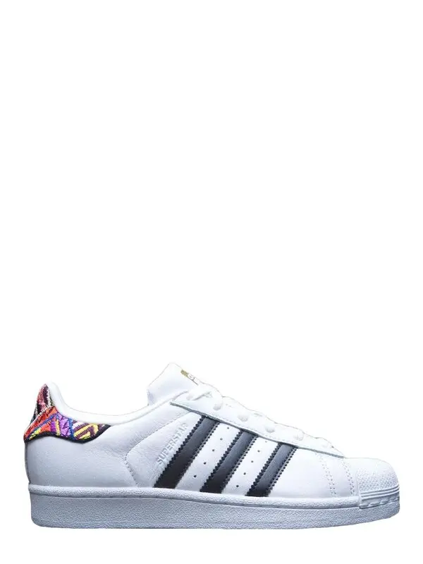 Adidas Superstar Embroidery Sneakers - White/black/metallic Gold