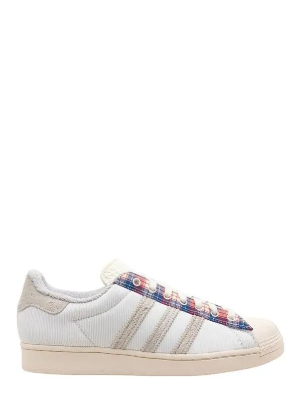 Adidas Superstar Plaid Sneakers - Wonder White/cloud White/crystal White