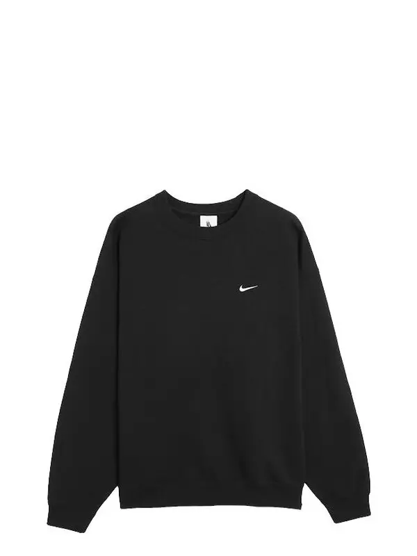 Nike Solo Swoosh Fleece Pullover Crew - Black/white