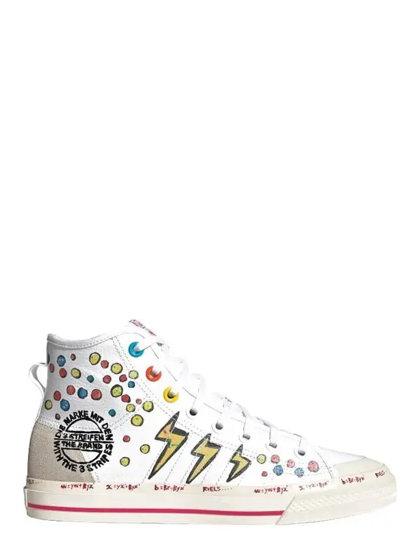 Adidas Nizza Hi Disney Sneakers - Cloud White/wonder Glow
