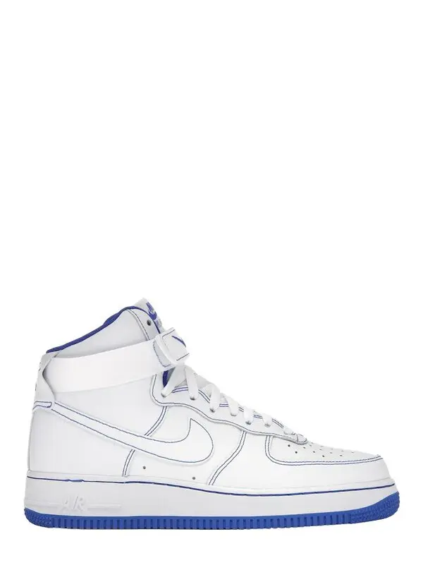 Nike Air Force 1 High-top Sneakers - White/royal Blue