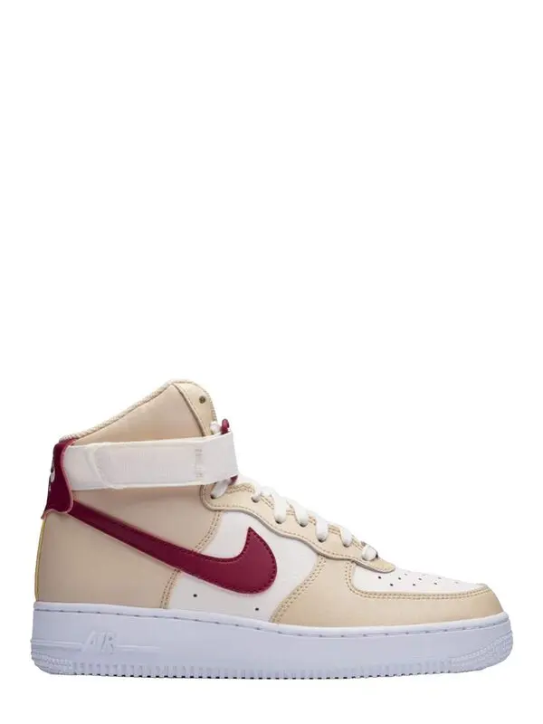 Nike Air Force 1 High Sneakers - White Onyx/noble Red/pale Ivory