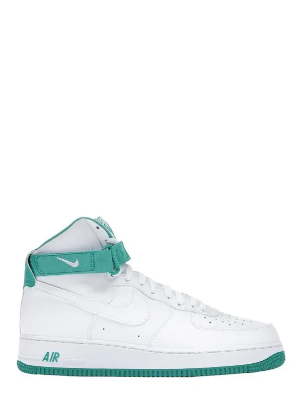 Nike Air Force 1 High Top Sneakers - White/neptune Green
