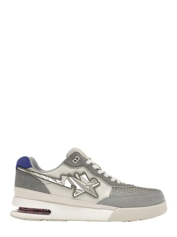 BAPE A Bathing Ape Roadsta Louis De Guzman Ldg /lightin Sneakers - Grey/light Grey/white