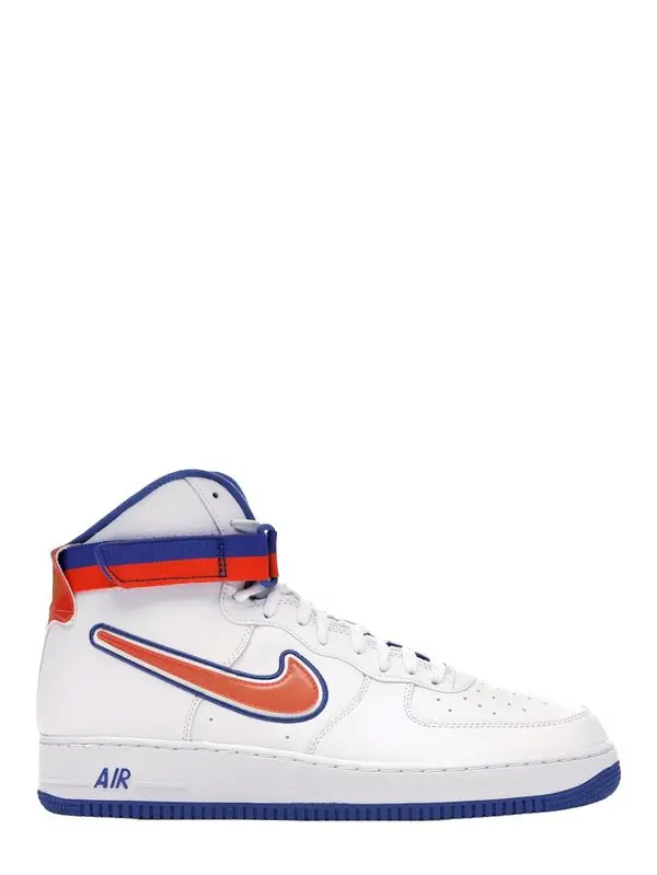 Nike Air Force 1 High Sport Nba Sneakers - White/team Orange/game Royal