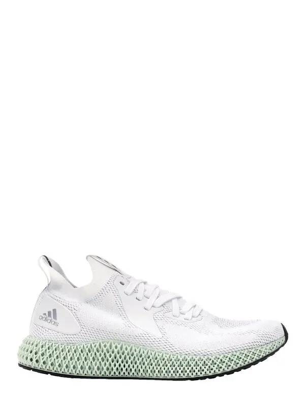 Adidas Alphaedge 4d Reflective Sneakers - Cloud White/silver Metallic/core Black
