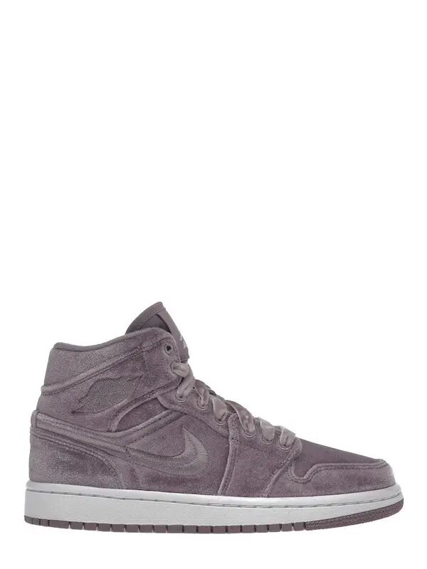 JORDAN 1 Mid Se Purple Velvet High-top Sneakers - Purple Smoke/white