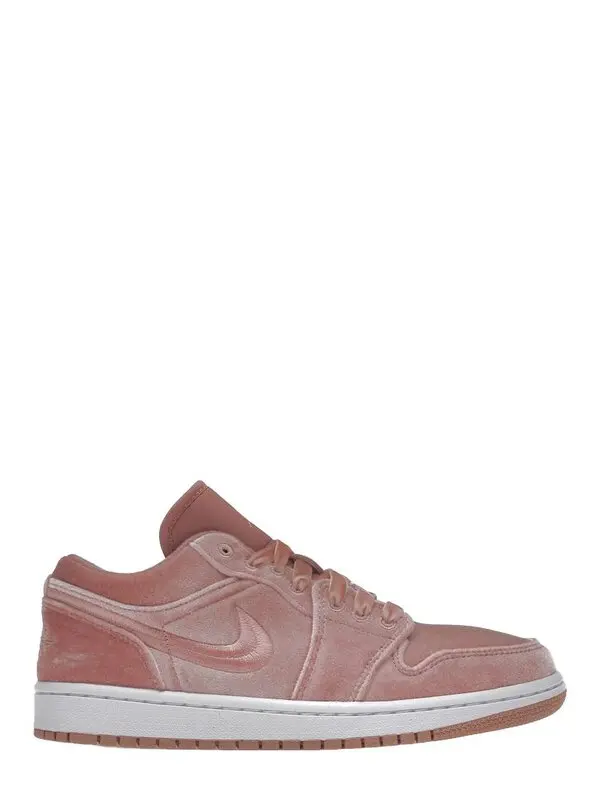 JORDAN 1 Low Se Pink Velvet - Rust Pink/white