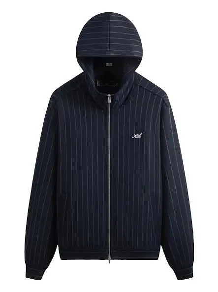 Kith Double Weave Selfridge Zip Up Hoodie - Nocturnal