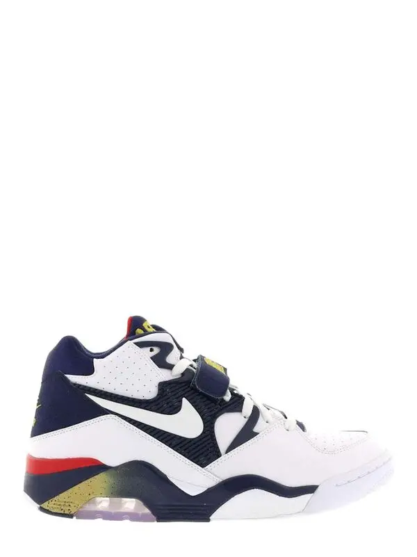 Nike Force 180 Olympic Sneakers - White/midnight Navy Blue/metallic Gold