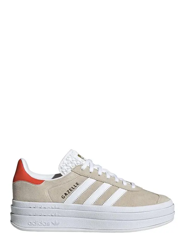 Adidas Gazelle Bold Sneakers - Wonder Beige/cloud White/collegiate Orange