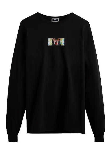 Kith Delphine Desane Classic Logo Long Sleeve Tee Shirt - Black