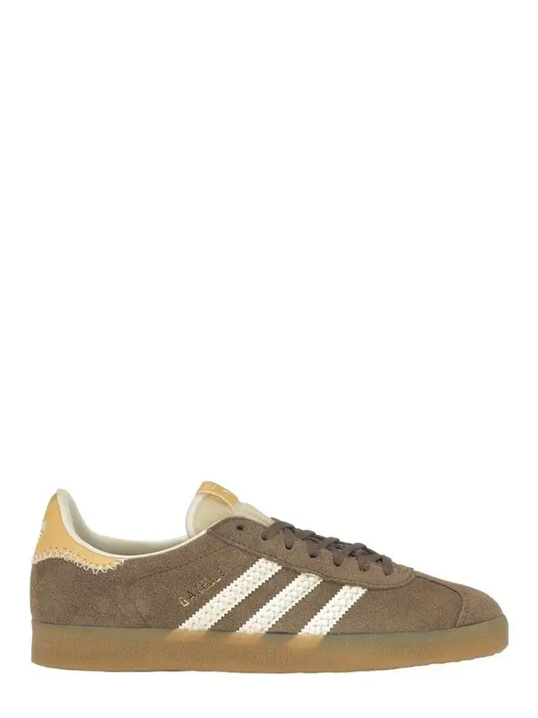 Adidas Gazelle Lace Up Sneakers - Earth Strata/cream White/semi Spark