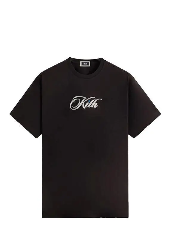 Kith Cursive Logo Tee Shirt - Black