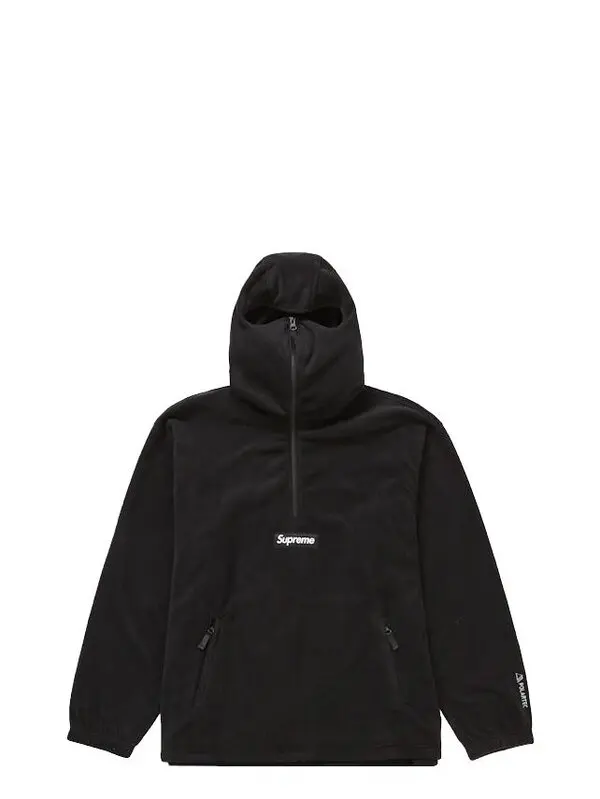 Supreme Polartec Facemask Half Zip Pullover - Black