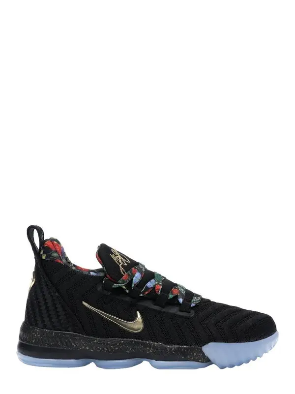 Nike Lebron 16 Watch The Throne Sneakers - Black/metallic Gold/rose Frost