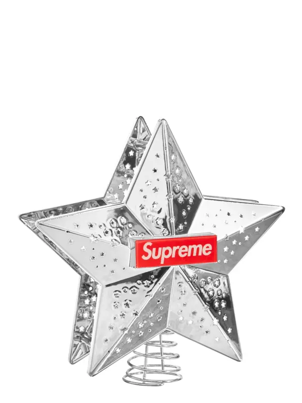 Supreme Projecting Star Tree Topper - Silver